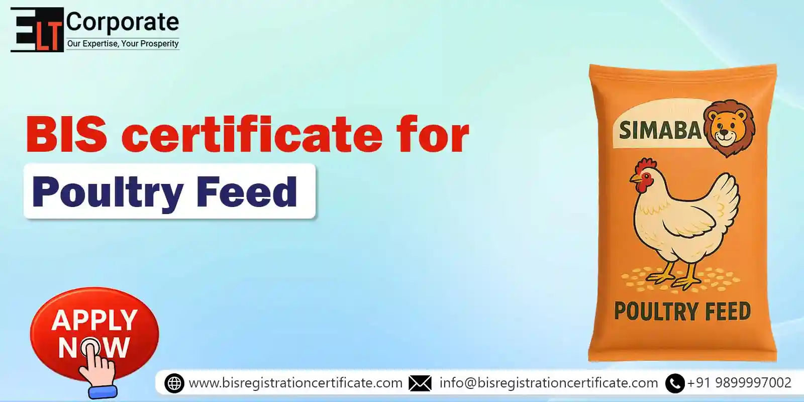 BIS Certification for Poultry Feed (IS 13580:1992) – Apply