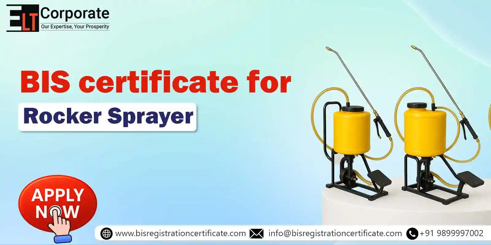BIS Certification for Rocker Sprayer | Mandatory ISI Mark